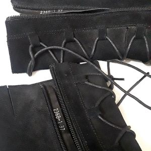 Jamie Mascaro | Shoes | Vintage Jamie Mascaro Suede Laceup Mid Calf ...